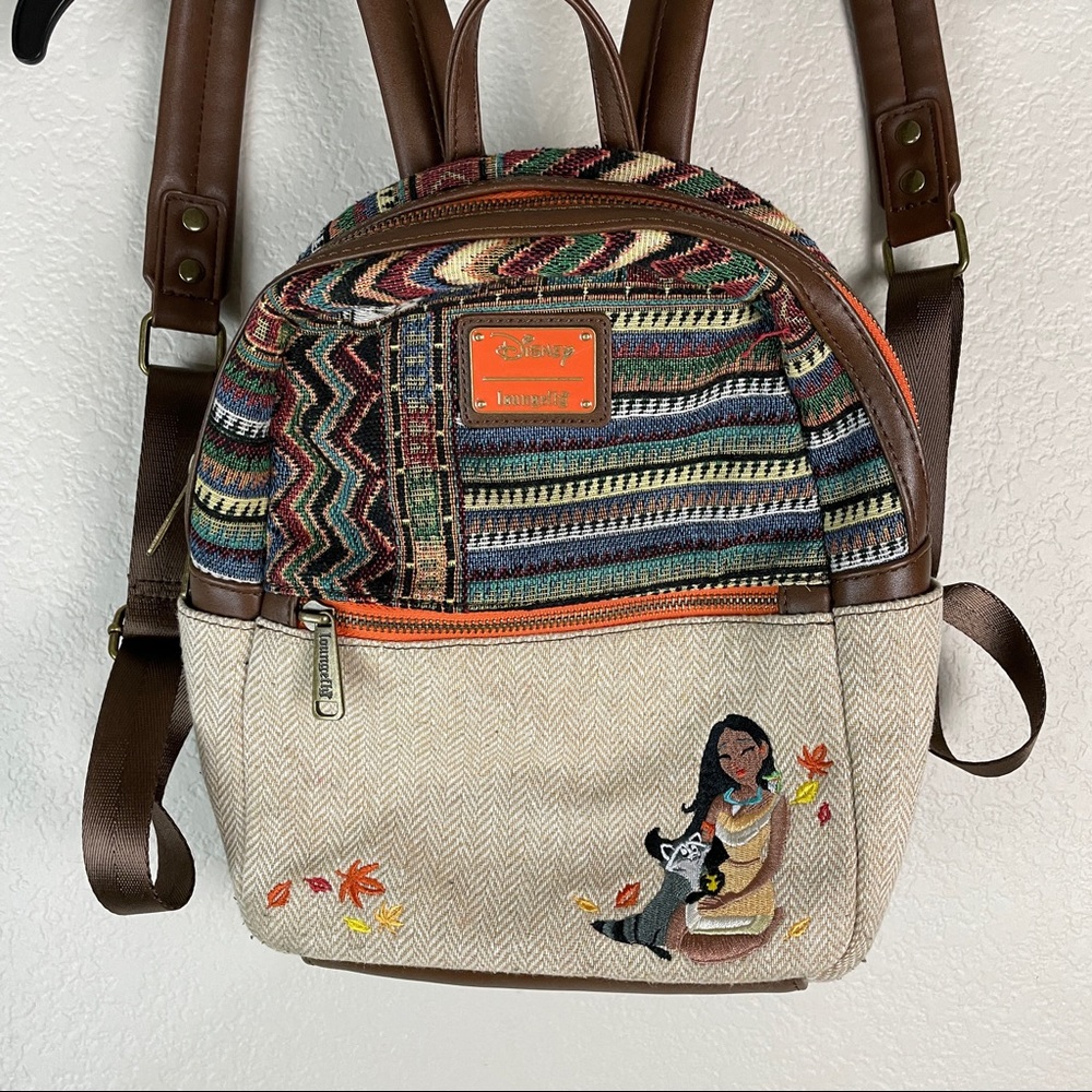 Loungefly Disney Pocahontas Woven Mini Backpack - Gem